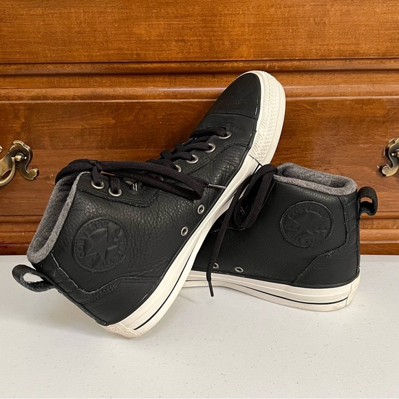 Converse | Shoes | Converse Ct Black Mid Top Sneakers | Poshmark